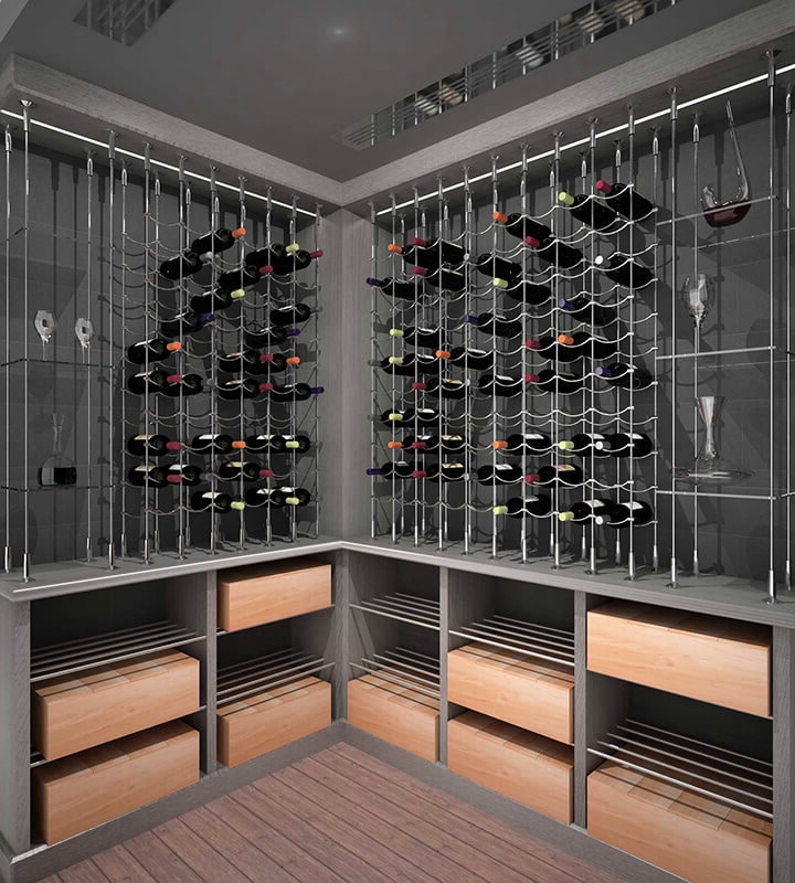 Design Ideas Gallery - Cable Wine Displays